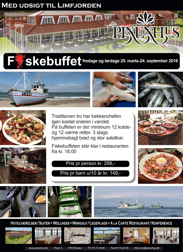 Stor fiskebuffet på Pinenhus - BEST OF Skive